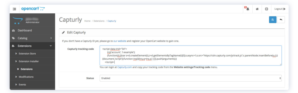 Capturly setup – Capturly Documentation