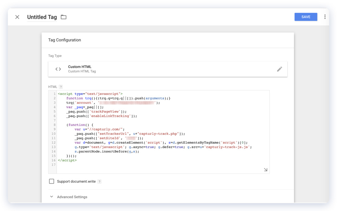 Capturly setup - Capturly Documentation