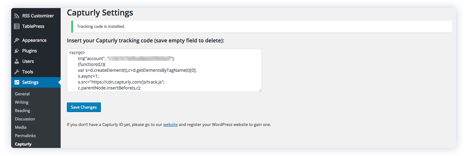 Capturly setup - Capturly Documentation